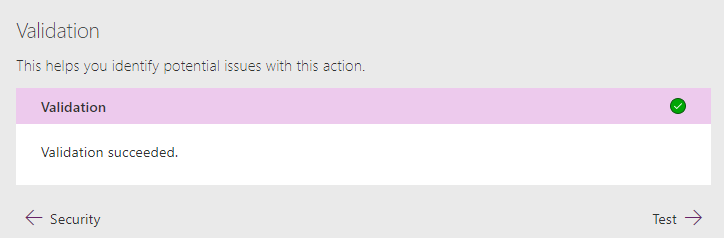 Test The Connector By Adding It As A Connection When You Click Create This Will Bounce You Out