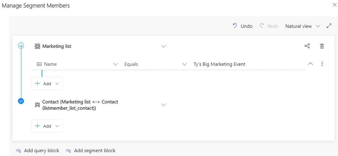 This will bring up all the users in the segment. Select Add All